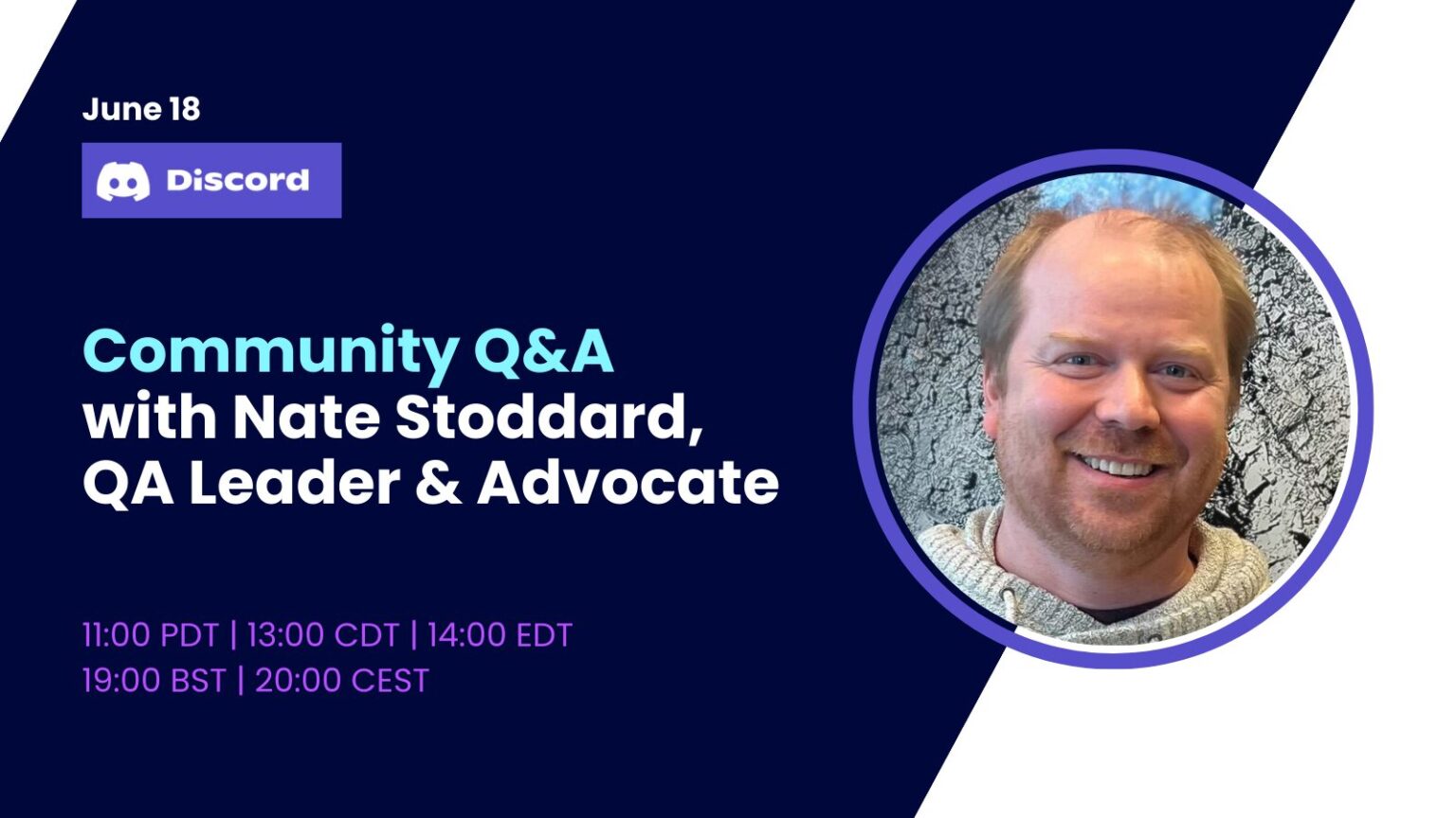 Discord Community QA with Nate Stoddard, QA Leader & Advocate - Game Quality Membership