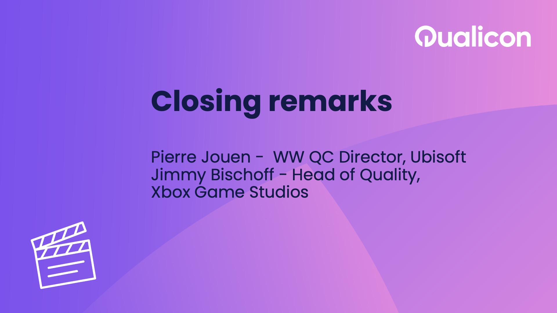 2025 - Day 2 - Closing remarks - Game Quality Membership